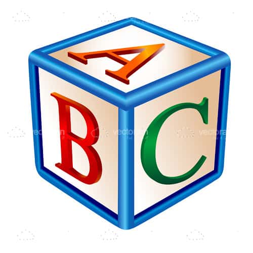ABC Alphabet Cube - Vectorjunky - Free Vectors, Icons, Logos and More