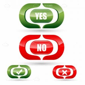 Industrial Style Yes and No Buttons - Vectorjunky - Free Vectors, Icons ...